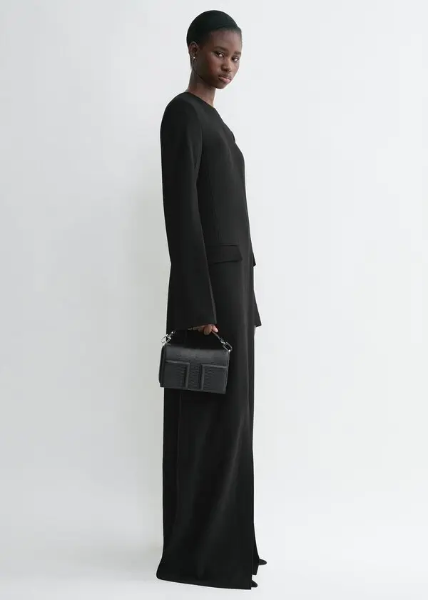 TOTEME Mini T-flap Lizard-embossed Bag