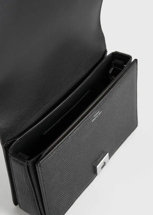 TOTEME Mini T-flap Lizard-embossed Bag