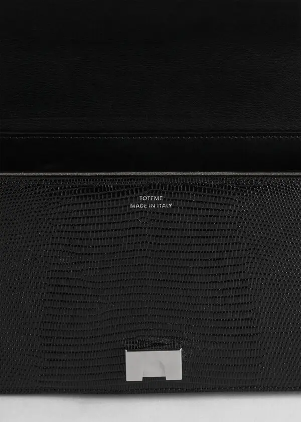 TOTEME Mini T-flap Lizard-embossed Bag