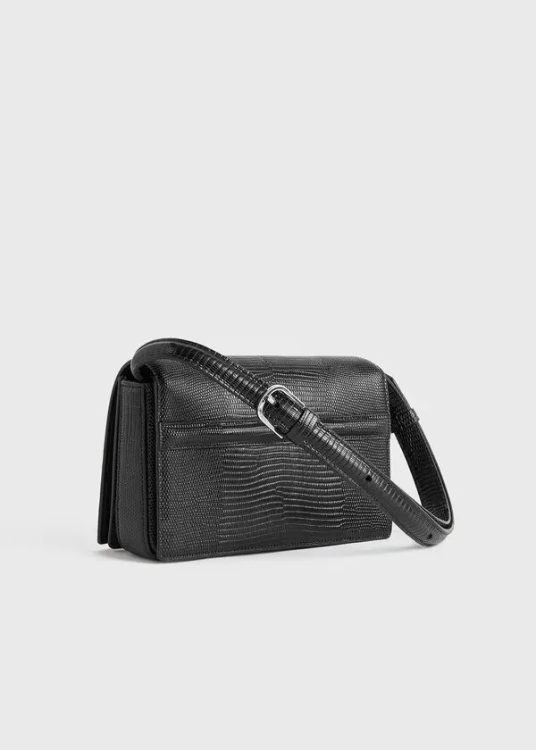 TOTEME Mini T-flap Lizard-embossed Bag