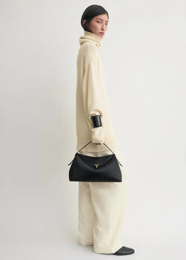 TOTEME T-lock Pony Hair Top Handle