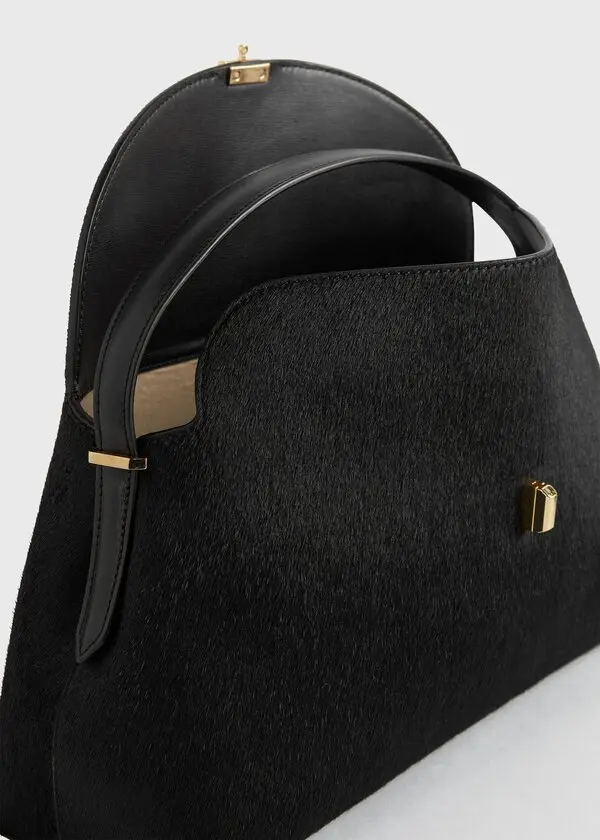 TOTEME T-lock Pony Hair Top Handle