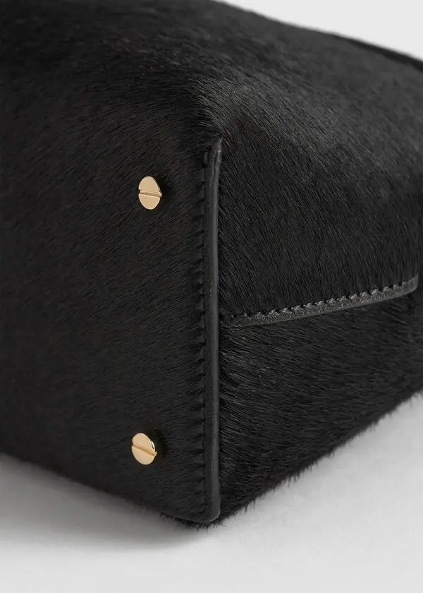 TOTEME T-lock Pony Hair Clutch