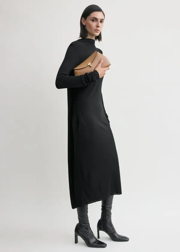 TOTEME T-lock Leather Clutch