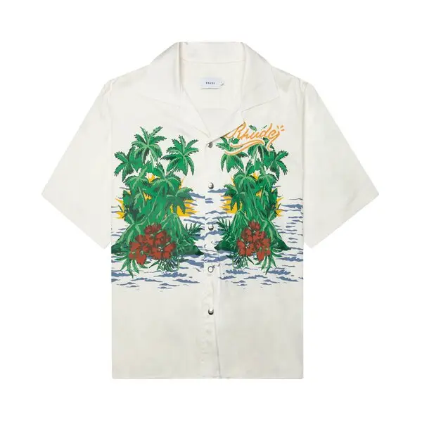 Rhude Palms Snap Shirt 'off