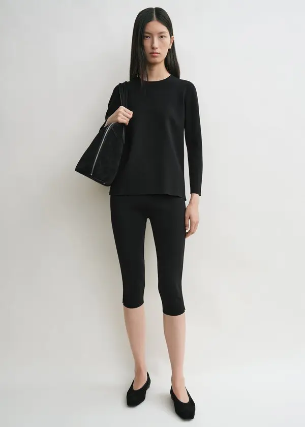 TOTEME Compact Knit Capri Trousers
