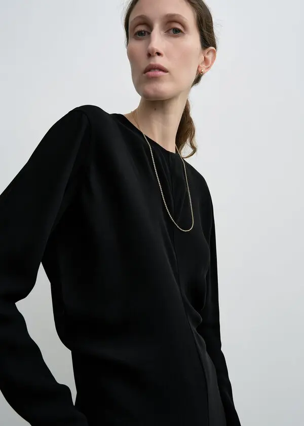 TOTEME Long-sleeve Slouch Waist Maxi Dress