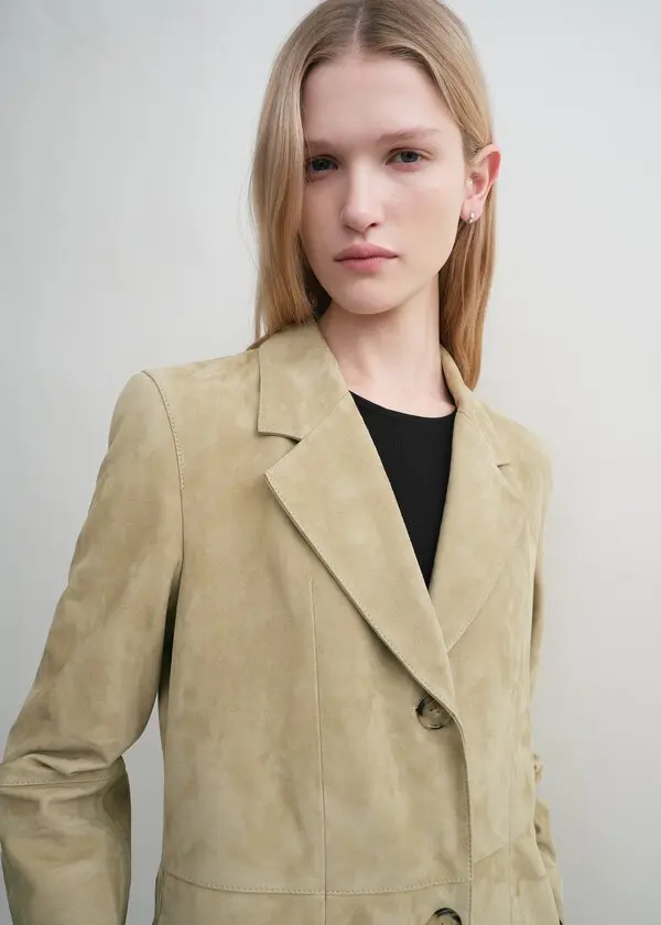 TOTEME Cinched Suede Coat