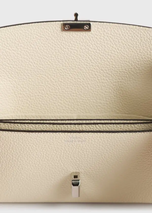 TOTEME T-lock Grained-leather Wallet