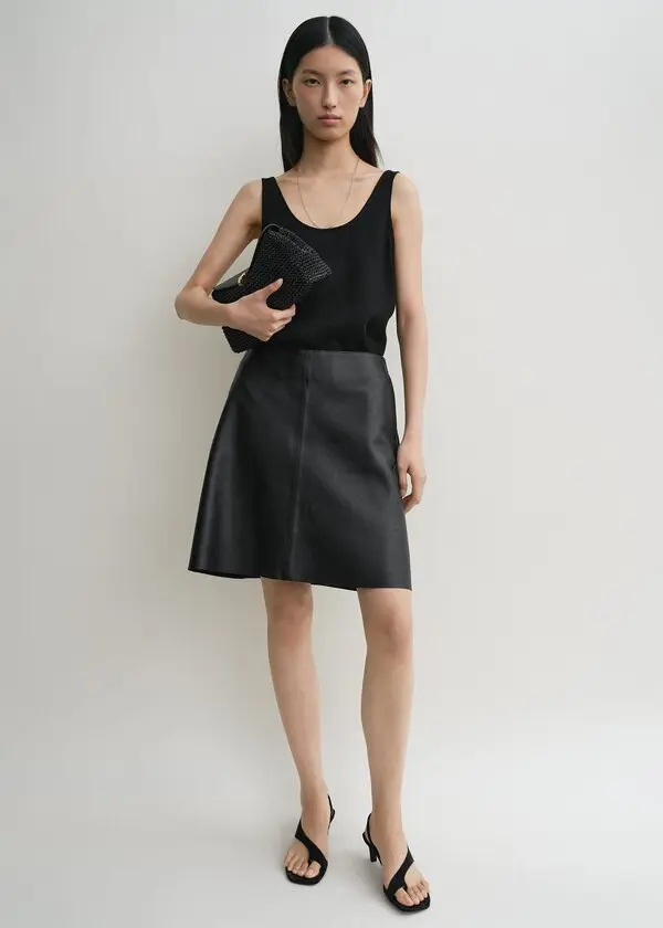 TOTEME Leather Skirt
