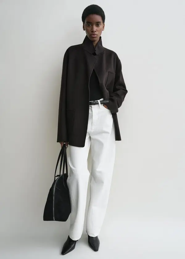 TOTEME Patch Pocket Doublé Jacket - Espresso