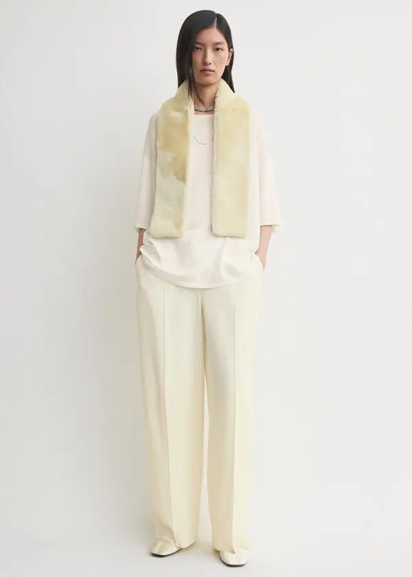 TOTEME Shearling Tuxedo Scarf