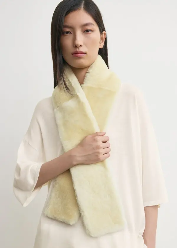 TOTEME Shearling Tuxedo Scarf