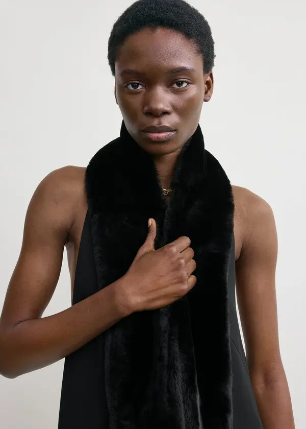 TOTEME Shearling Tuxedo Scarf