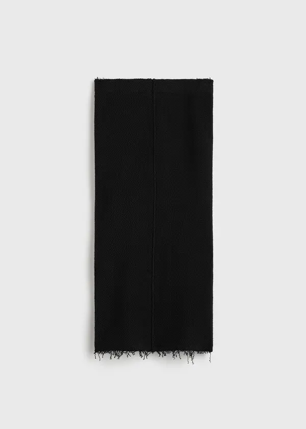 TOTEME Long Fringed Jersey Skirt
