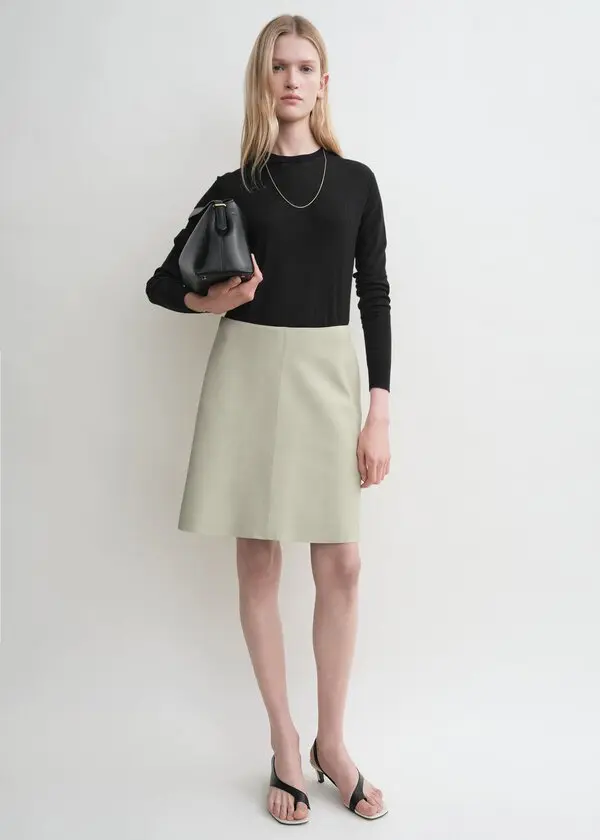 TOTEME Leather Skirt