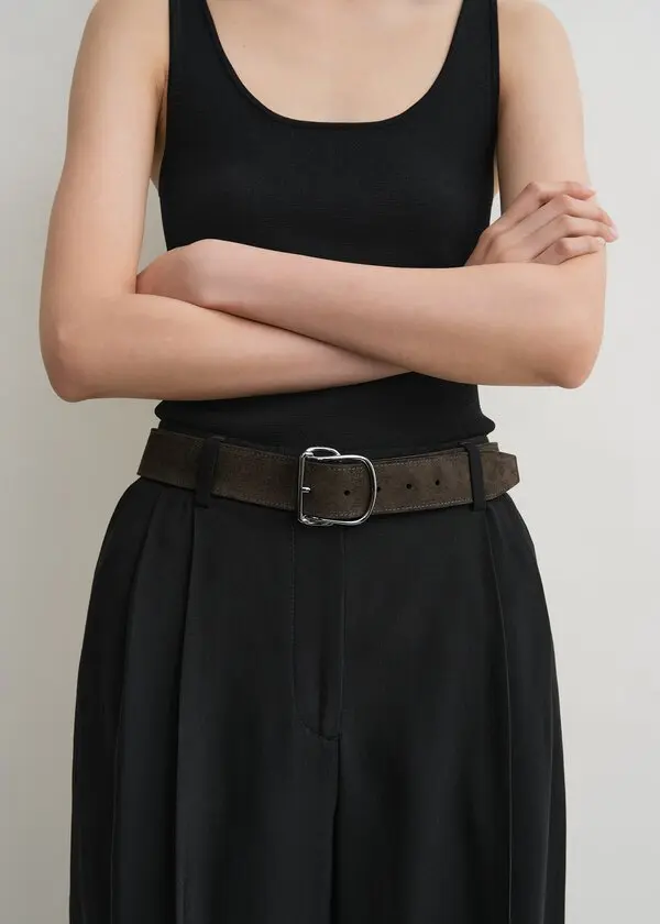 TOTEME Swirl Suede Belt
