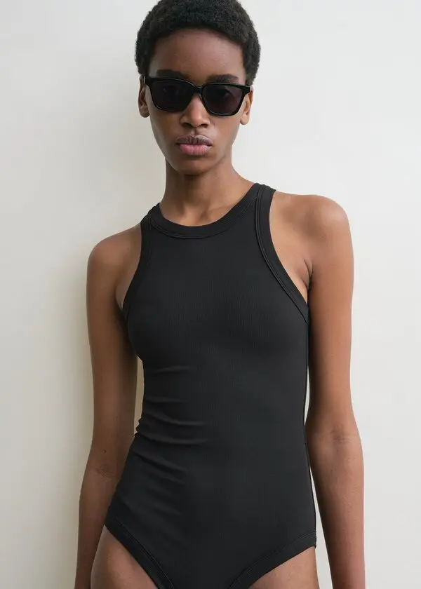 TOTEME Curved Rib Swimsuit