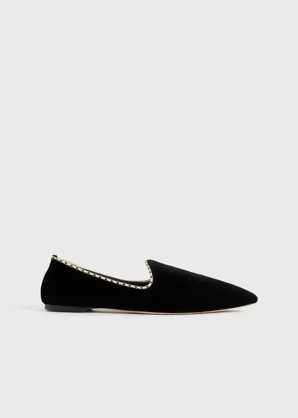 TOTEME Velvet Venetian Slippers