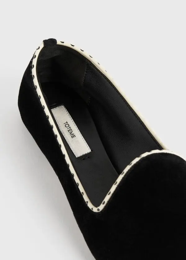 TOTEME Velvet Venetian Slippers