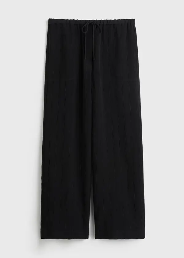 TOTEME Woven Stripe Drawstring Trousers