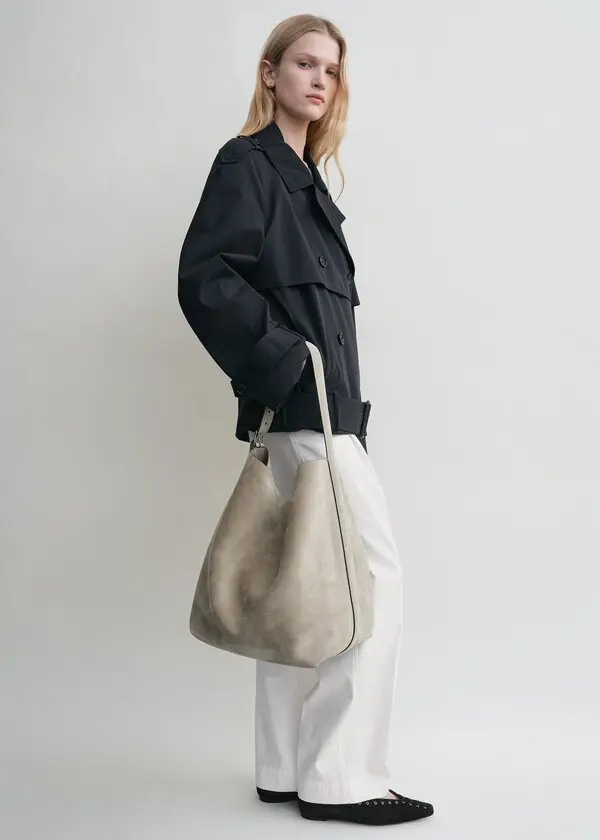 TOTEME Belted Suede Tote