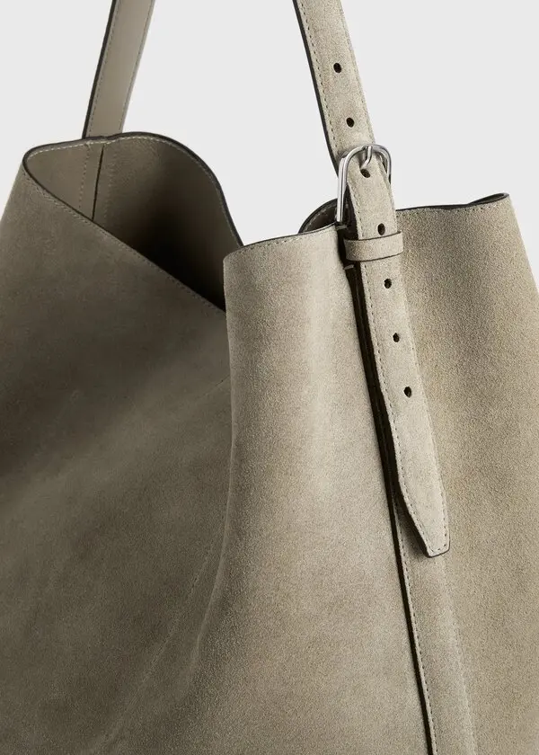 TOTEME Belted Suede Tote