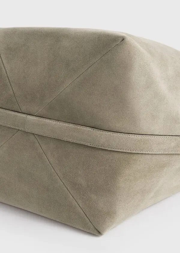 TOTEME Belted Suede Tote