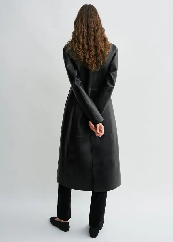 TOTEME Slim Leather Coat