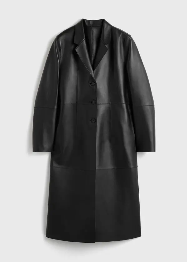 TOTEME Slim Leather Coat