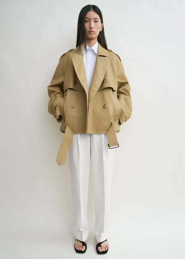 TOTEME Short Leather Trench