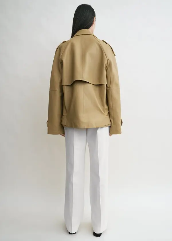 TOTEME Short Leather Trench