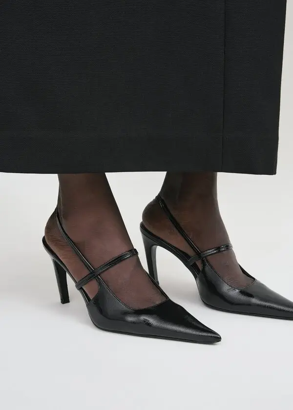 TOTEME Naplack Stiletto Slingbacks