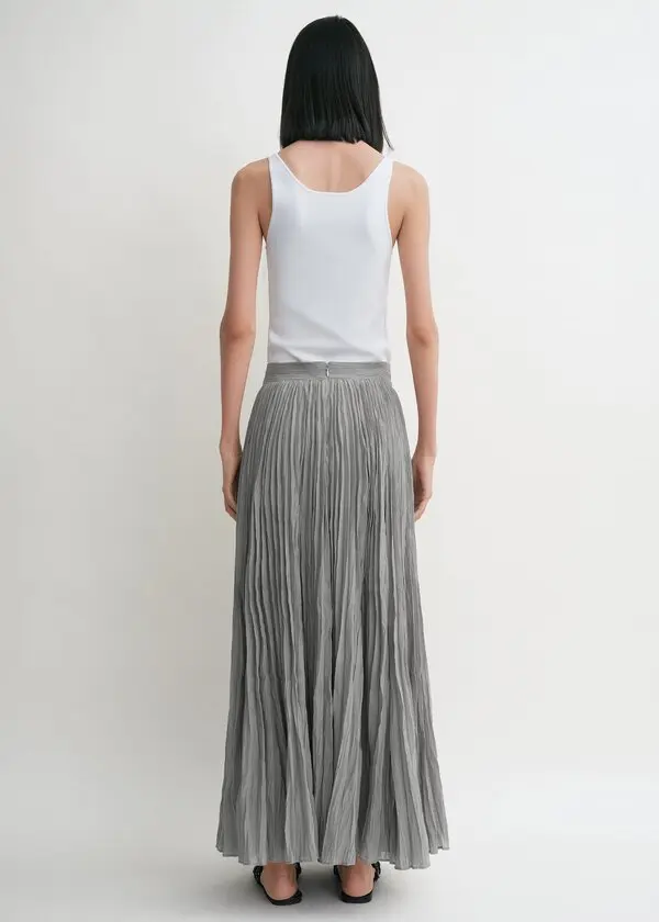 TOTEME Crinkled Plissé Skirt