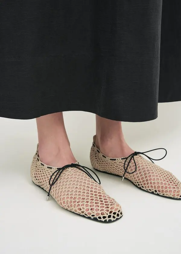 TOTEME Crochet Ballerinas