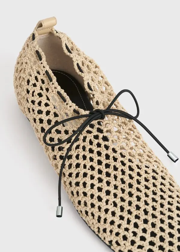 TOTEME Crochet Ballerinas