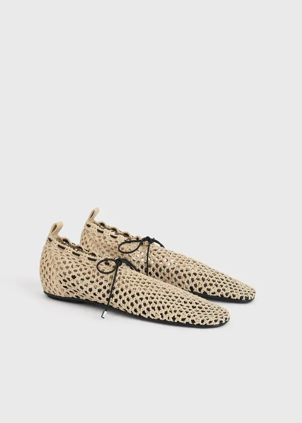 TOTEME Crochet Ballerinas