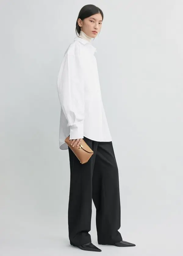 TOTEME Mini T-lock Leather Clutch