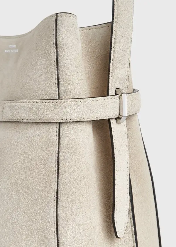 TOTEME Belted Suede Bucket Bag