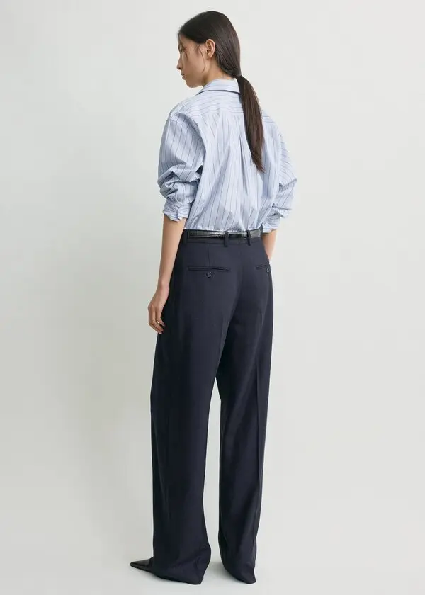 TOTEME Wide Flannel Trousers