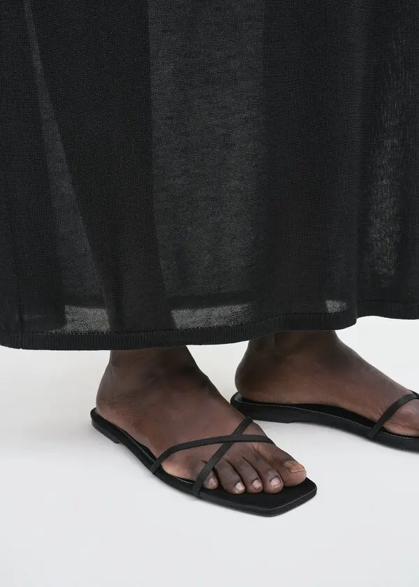 TOTEME Satin Crossover Slides