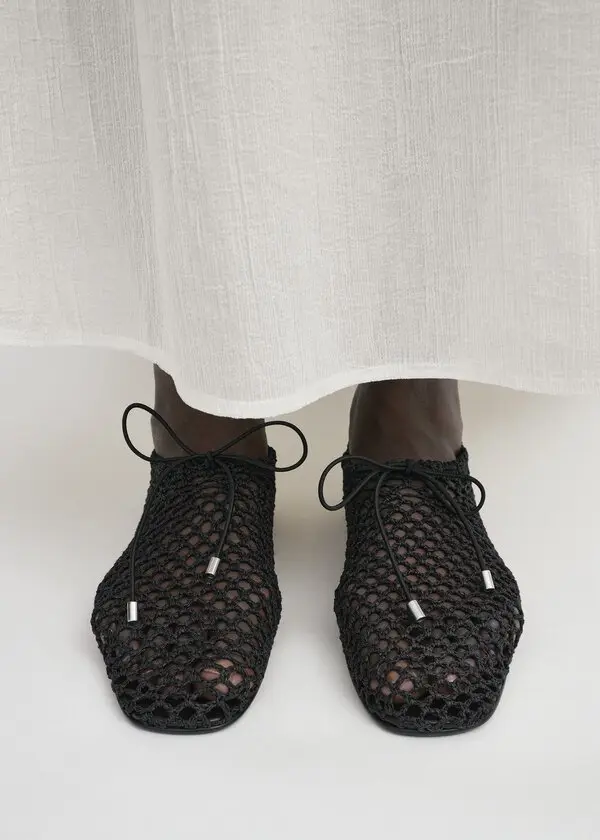 TOTEME Crochet Ballerinas