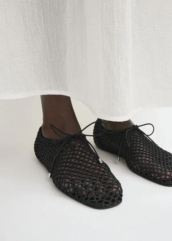 TOTEME Crochet Ballerinas