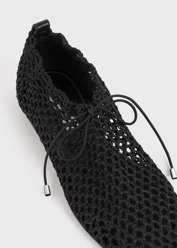 TOTEME Crochet Ballerinas