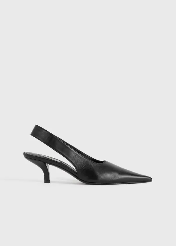 TOTEME Classic Leather Slingbacks