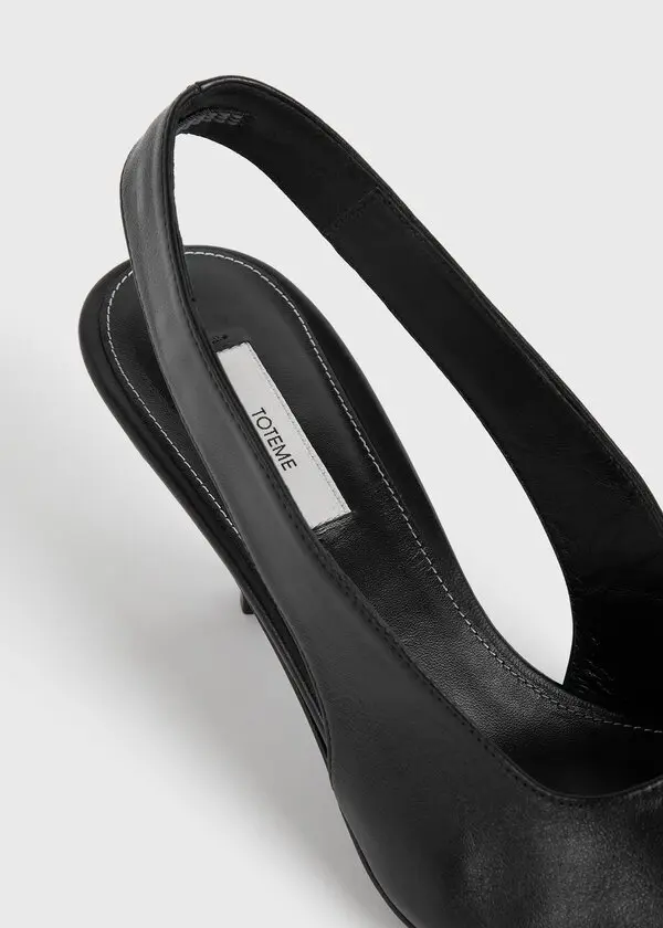 TOTEME Classic Leather Slingbacks