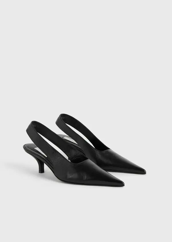 TOTEME Classic Leather Slingbacks