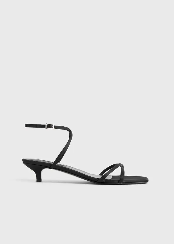 TOTEME Satin Crossover Sandals