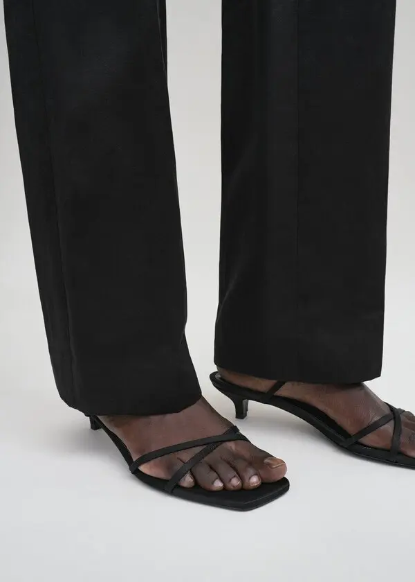 TOTEME Satin Crossover Sandals