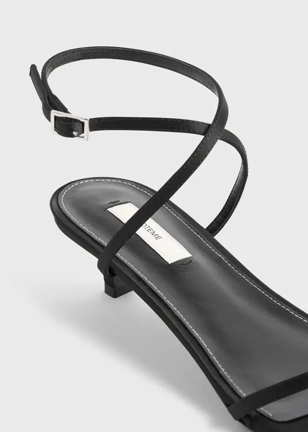 TOTEME Satin Crossover Sandals